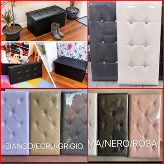 Scatola portaoggetti pieghevole in finta pelle sga