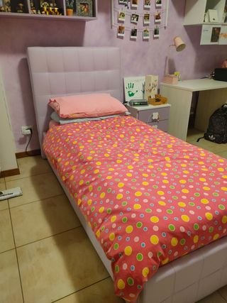Letto singolo con contenitore