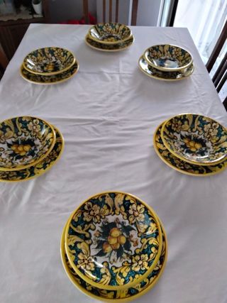 Servizio piatti in ceramica pezzi 12 da 6 persone