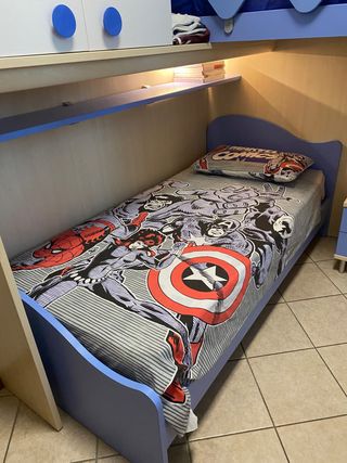 Letto Singolo con rete e materasso