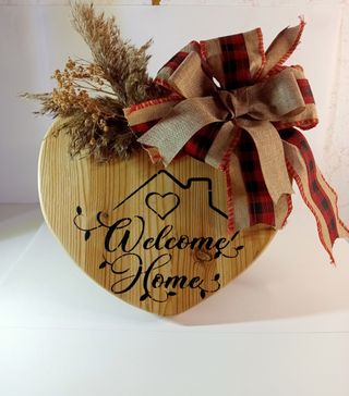 Targa di benvenuto in legno