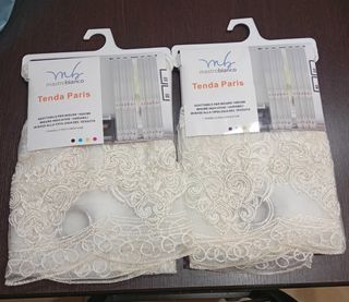 Coppia di tende velate