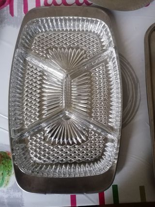 6 Vassoi da portata acciaio