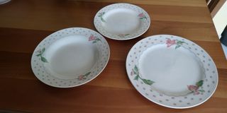 set 6 piatti piani, 6 fondi e 6 frutta