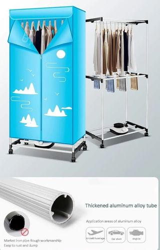 Asciugatrice box asciugabiancheria con ruote e tim