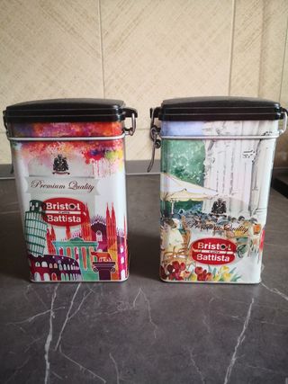 Contenitori in latta vintage