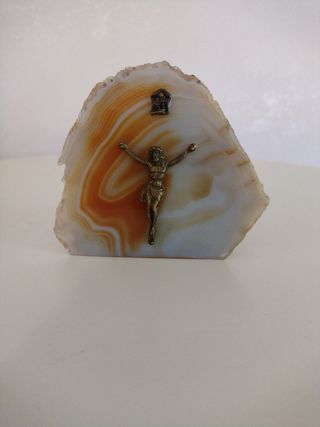 Crocifisso su Geode D'Agata