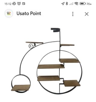 bicicletta in ferro e legno lavorata a mano