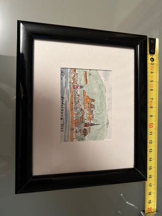 acquerello dipinto a mano Heidelberg 2003