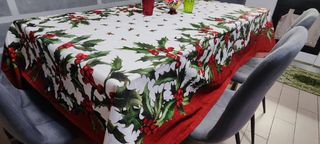 Tovaglia Tovaglia di Natale Pungitopo