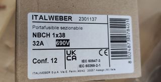 Porta fusibili italweber 2301137