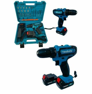 AVVIATORE, TRAPANO CON DUE BATTERIA