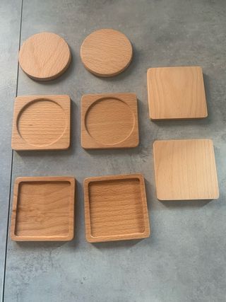 sottobicchieri in legno