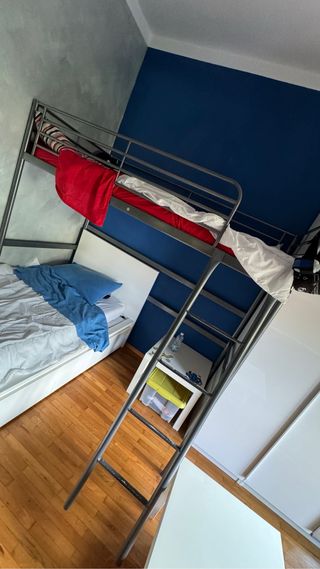 letto a ponte in metallo ikea