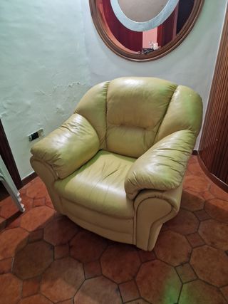 Poltrona in pelle