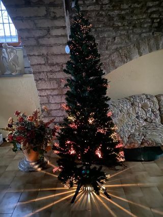 albero di natale fibre ottiche nuovo
