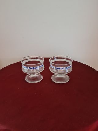 Coppia coppe gelato in vetro