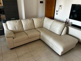 Divano angolare in pelle Divani&Divani