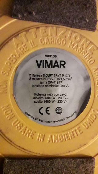 Avvolgicavo elettrico portatile