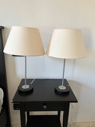 coppia di lampade da comodino