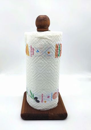 Portarotolo Scottex da cucina in legno