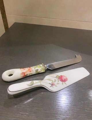 Set di 2 palette porcellana