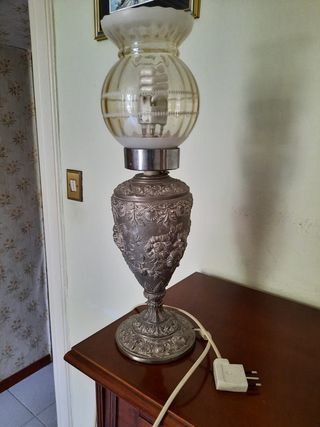 lampada acciaio e vetro