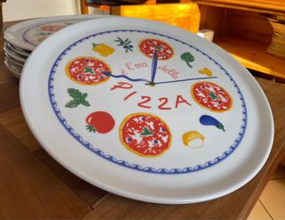 8 piatti per pizza decorati porcellana TOGNANA