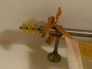 Bastone per tenda in alluminio con terminali