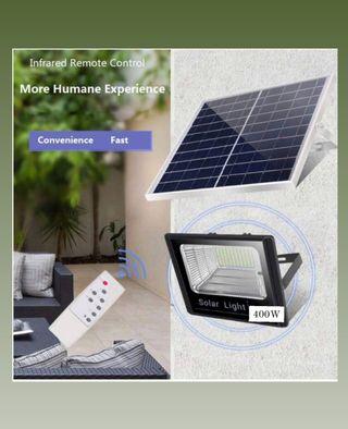 Faro led con pannello crepuscolare