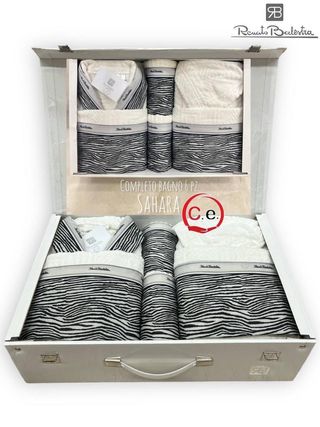 set accappatoio asciugamani