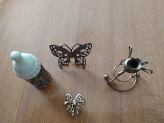 Set 4 pezzi arredamento in argento
