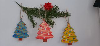 set 3 decorazioni natalizie