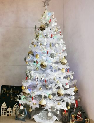 Albero di natale bianco 1 metro e 80 cm