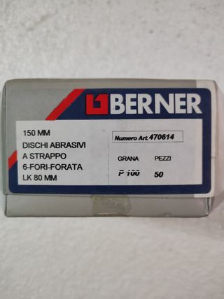 Dischi abrasivi a strappo Berner gr 100
