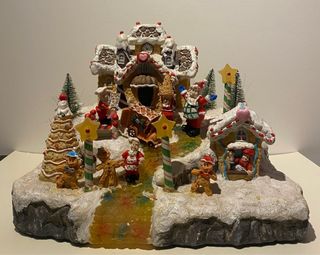 Casa fiabesca a fibre ottiche, Natale