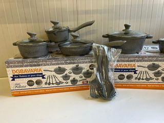 Batteria pentole in pietra bavaria 21 pz
