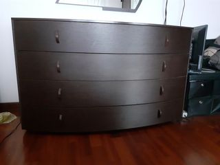 Como' per camera da letto sfondato con 4 cassetti