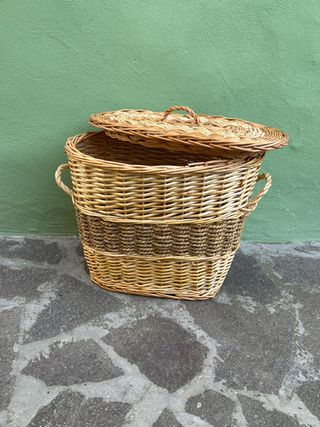 portabiancheria di vimini