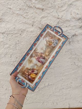 Vassoio porcellana decorato