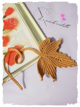 Foglia d' autunno segnalibro