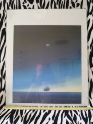 manifesto luna e quercia, lato 40cm, cornice 50x60