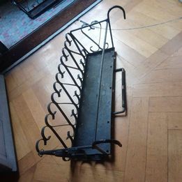 Portavaso rettangolare vintage in ferro battuto