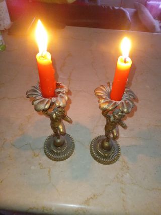 Porta candele angeli