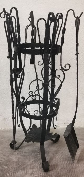 Set per camino ferro 3 pezzi