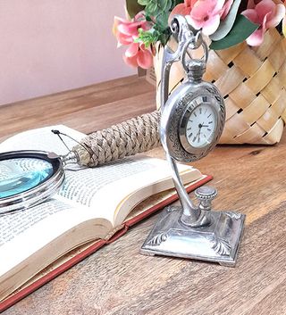 Orologio da tavolo scrivania vintage tipo cipolla