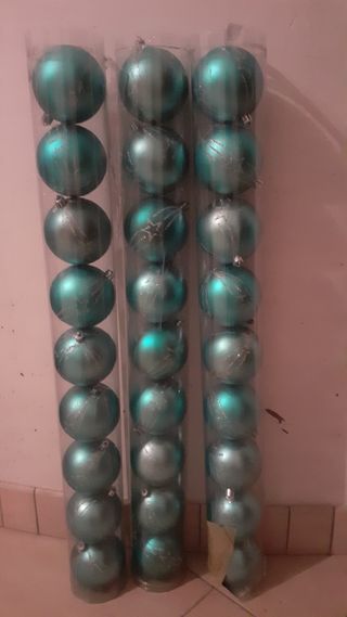 Palline per albero di natale azzurre