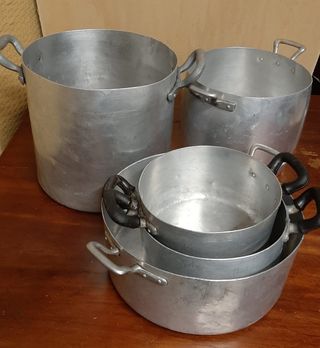 Set pentole vintage in alluminio