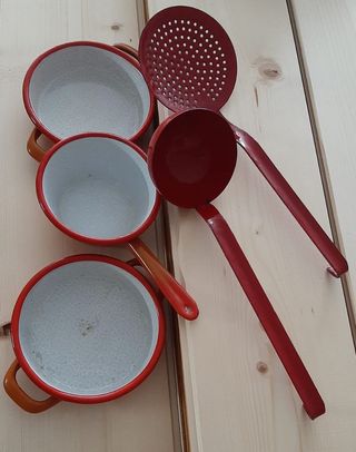 Set pentole colorate vintage