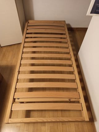 Rete con doghe in legno singola 2 pezzi